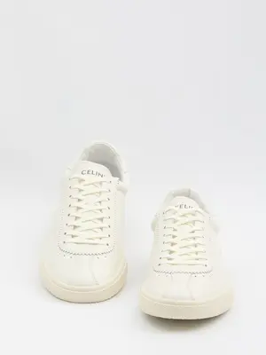Celine Round Toe Lace-up Low Top Sneakers