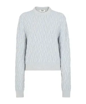 Fendi Monogrammed Crewneck Knit Sweater
