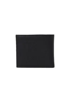 Emporio Armani Logo Detailed Bifold Wallet - Black
