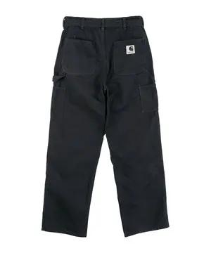 Sacai X Carhartt Wip Logo Patch Belted Pants