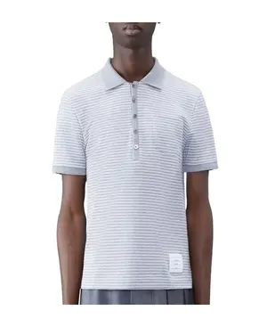Thom Browne Half Placket Polos For Men
