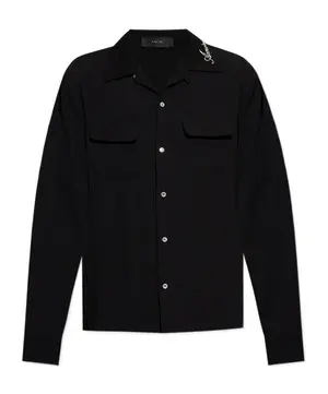 Amiri Logo-embroidered Collar Shirt