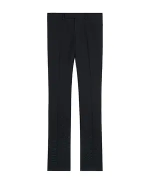 Celine Dylan Tuxedo Pants In Mohair And Silk - Black