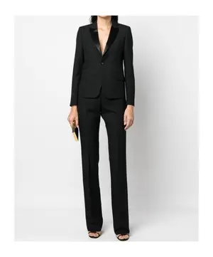 Celine Dylan Tuxedo Pants In Mohair And Silk