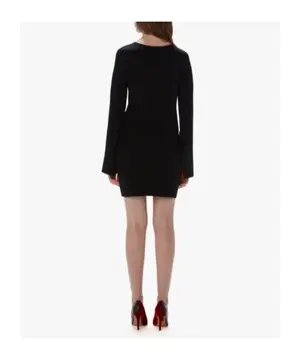 J.W.ANDERSON Jw Anderson Contrast Cuff Fitted Dress