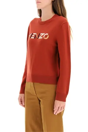 Kenzo Embroidered Logo Crew Neck Jumper