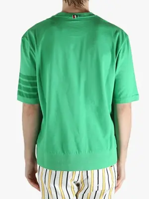 Thom Browne Jersey 4-bar T-shirt - Light Green