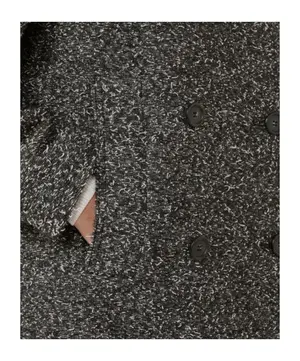 Sportmax Double-breasted Textured Wool-blend Coat