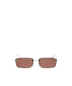 Fendi Rectangular Frame Sunglasses - Pink