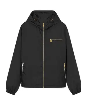 Versace Zip-up Hooded Jacket - Black