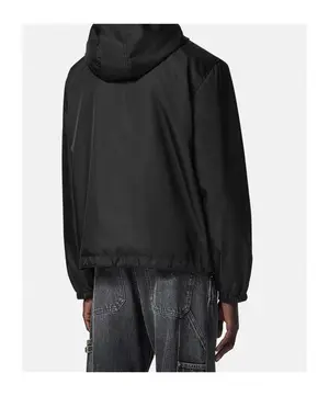 Versace Zip-up Hooded Jacket - Black