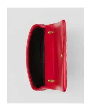 Burberry Quilted Mini Lola Shoulder Bag - Red