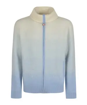 Casablanca Fluffy Gradient Zip Jacket - Blue
