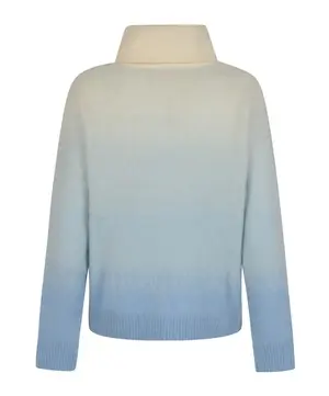 Casablanca Fluffy Gradient Zip Jacket - Blue