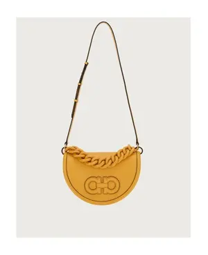 FERRAGAMO Gancini Shoulder Bag - Yellow