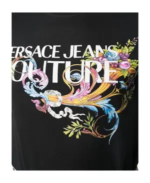 Versace Logo Print Cotton T-shirt