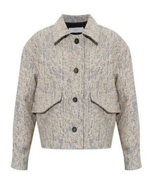 IRO PARIS Long Sleeve Casual Jacket - Gray