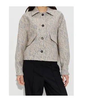 IRO PARIS Long Sleeve Casual Jacket - Gray