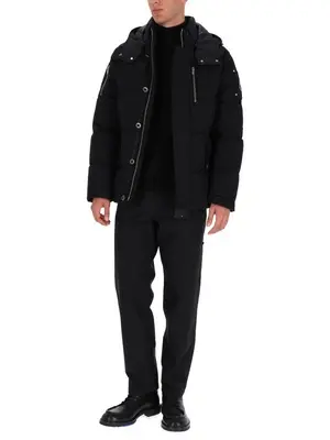 Moose Knuckles Zip Detailed Hooded Coat - No