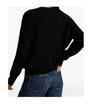 Polo Ralph Lauren Cable-knit Pony Logo Sweater - Black