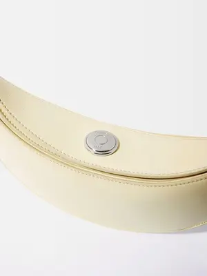 Jacquemus Ovalo Folded Small Shoulder Bag - Nude