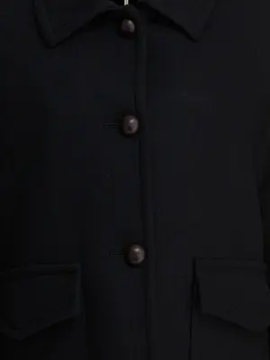 CIRCOLO 1901 Long-sleeved Jacket With Lapel Collar - Black