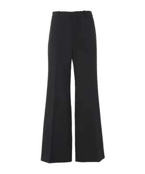 Chloé Cropped Bootcut Tailored Pants - Black