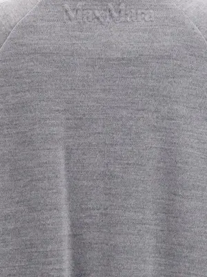 Max Mara Frine High-neck Zipped Sweatshirt - Light Grey