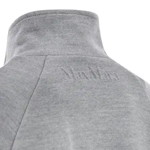 Max Mara Frine High-neck Zipped Sweatshirt - Light Grey