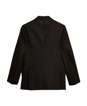 GOLDEN GOOSE Double-breasted Striped Blazer - Black
