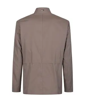 Herno Stand Collar Button-up Coat