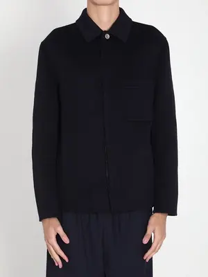 Dior Icons Workwear Jacket With Metal Button Details - Black