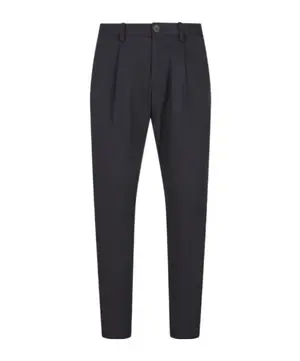 Herno Button Detailed Tapered Trousers - Blue