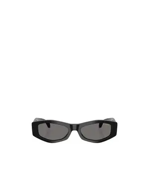 Versace Geometric Frame Sunglasses - Gray