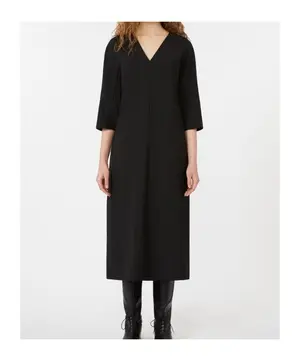 Max Mara V-neck Belted Midi Dress
