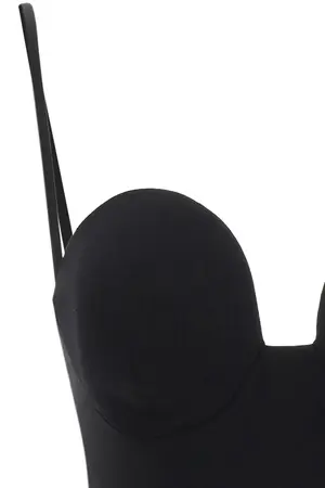 Magda Butrym Round Cup One-piece Swimsuit - Black