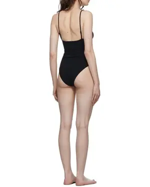 Magda Butrym Round Cup One-piece Swimsuit - Black
