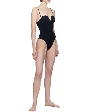 Magda Butrym Round Cup One-piece Swimsuit - Black