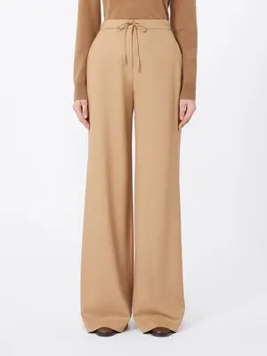 Max Mara Denaro Wide-leg Trousers - Camel