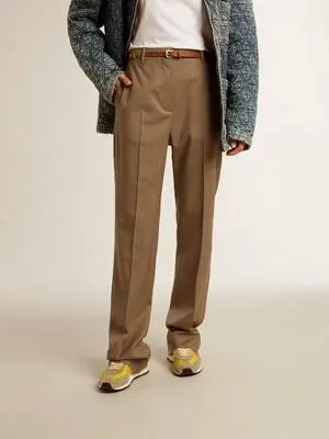 GOLDEN GOOSE Tailored Straight-leg Trousers - Green