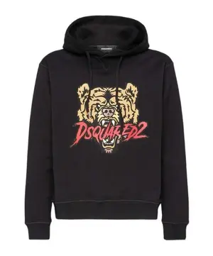 Dsquared2 Logo Printed Drawstring Hoodie