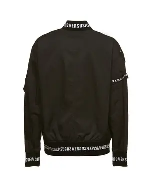 Versace Logo Detail Bomber Jacket