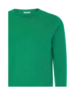 Malo Crewneck Knitted Jumper - Green