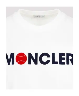 Moncler Logo Detailed Crew Neck T-shirt - White