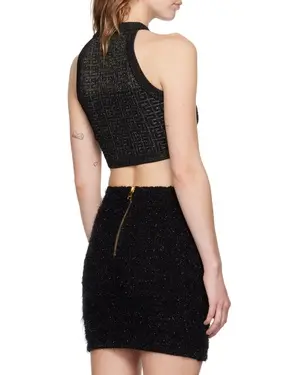 Balmain Halter-neck Cropped Top