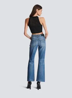 Balmain Halter-neck Cropped Top