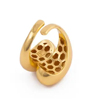 Federica Tosi Sculptural Gold Tone Ring