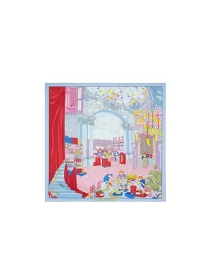 FERRAGAMO Pattern Silk Scarf - Multicolor