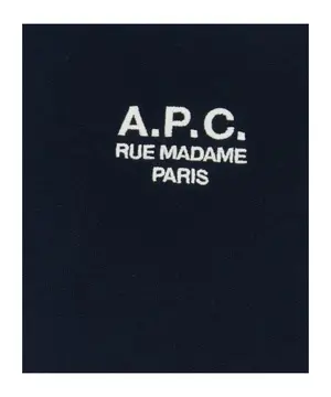 A.p.c. Logo Embroidered Crewneck Sweatshirt - Black