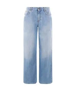 THE ROW Wide Leg Jeans